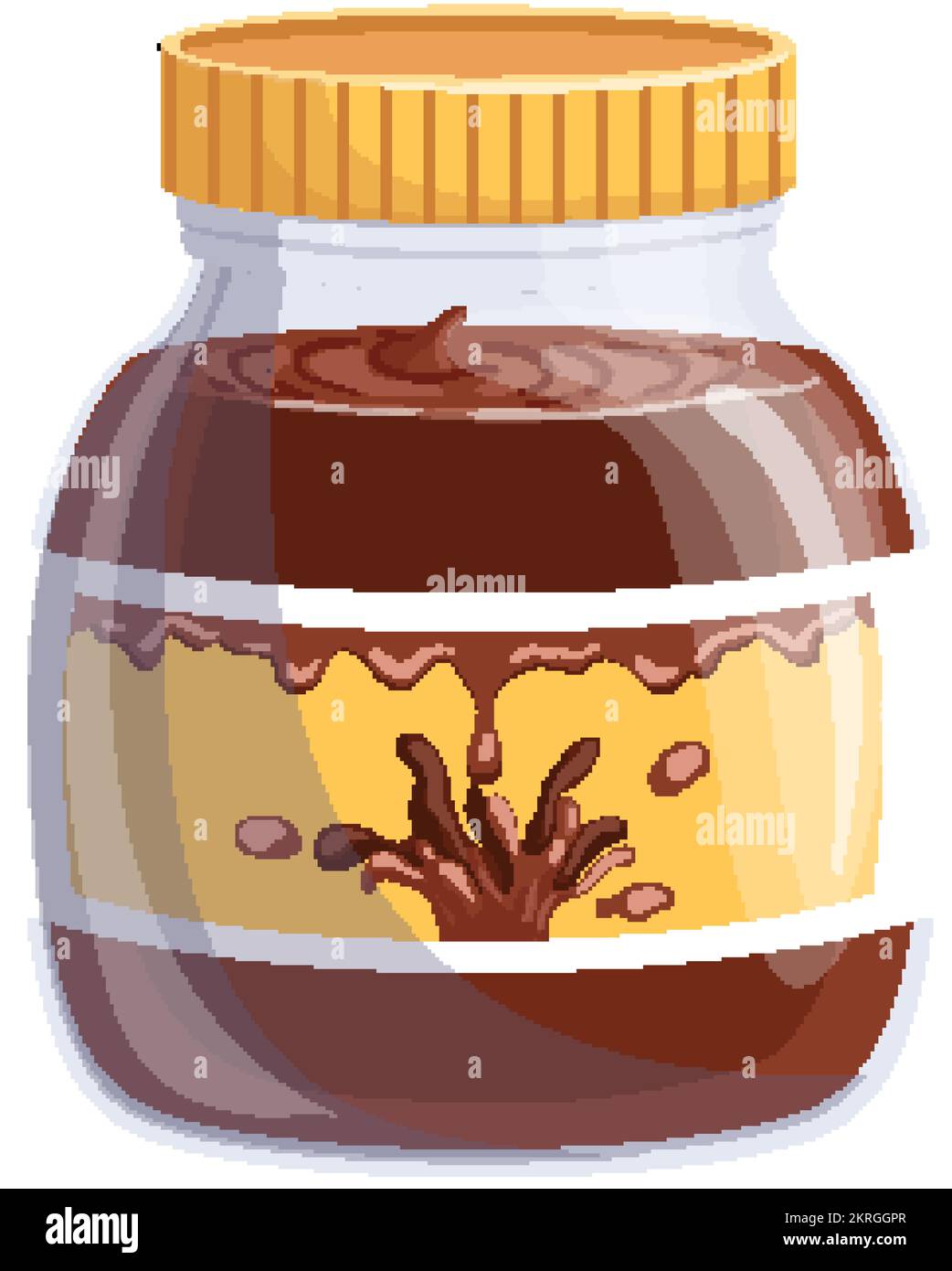 chocolate paste bottle cartoon vector illustration Stock Vector Image ...
