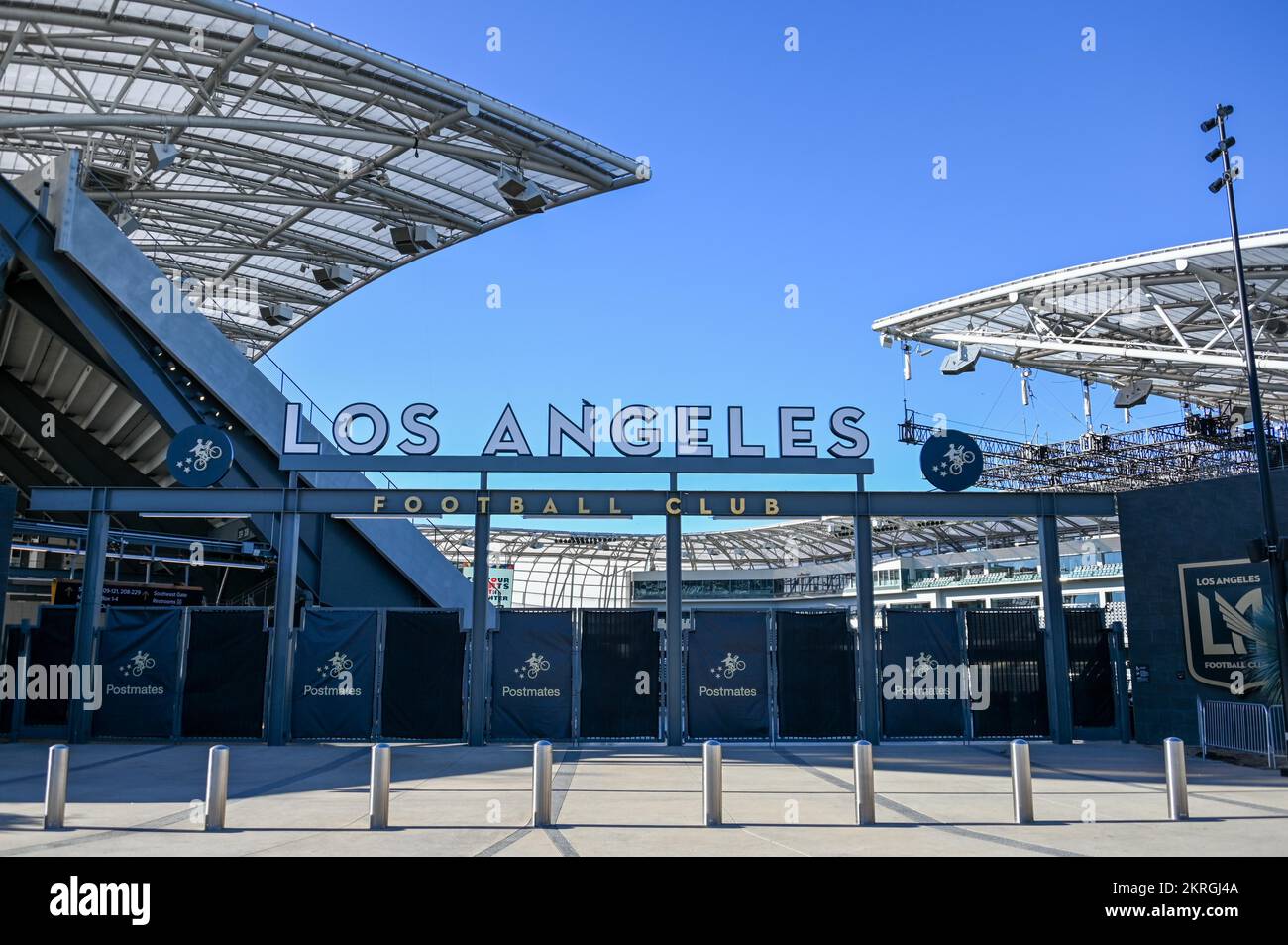 General overall view of the Banc of California Stadium, home to the ...