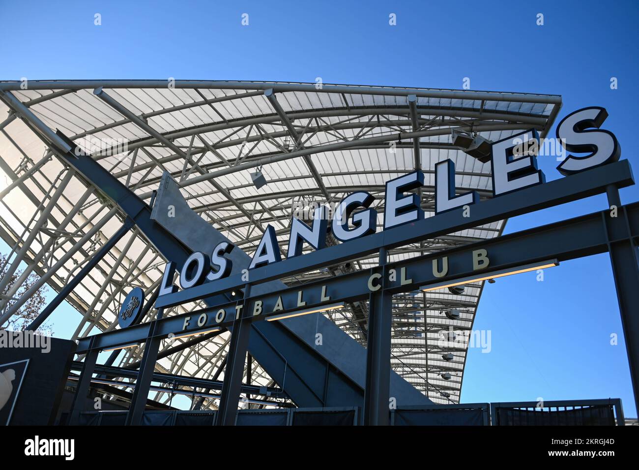 General overall view of the Banc of California Stadium, home to the ...