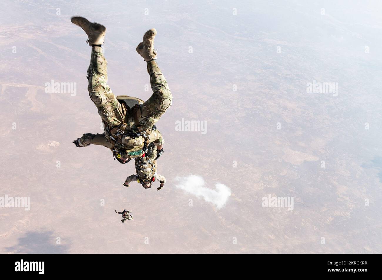 U.S. Air Force pararescue specialists assigned to the 52nd ...
