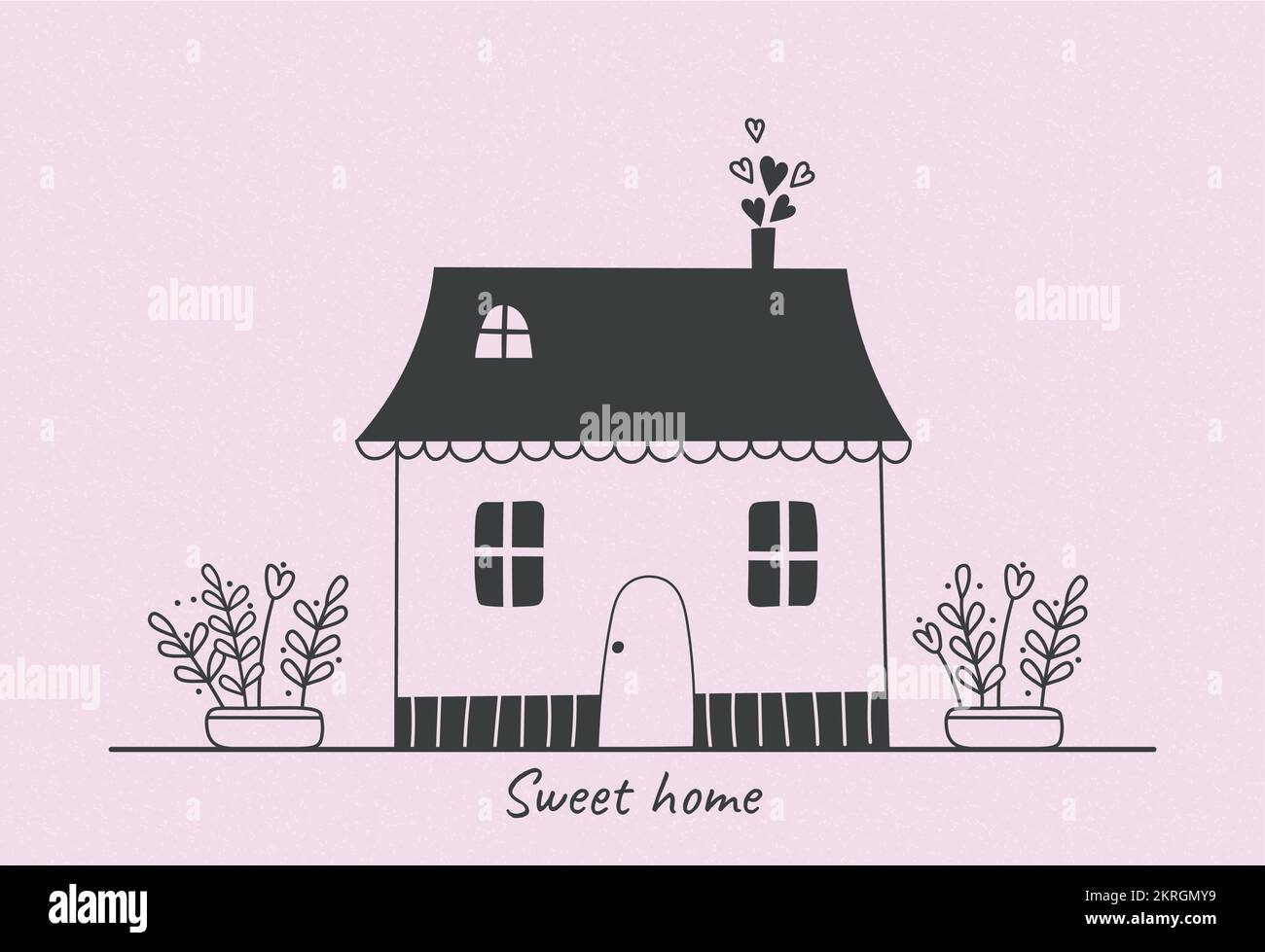 Sweet home concept Stock Vector Image & Art - Alamy