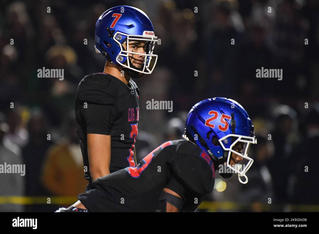 Los Alamitos Griffins quarterback Malachi Nelson (7) during a CIF ...
