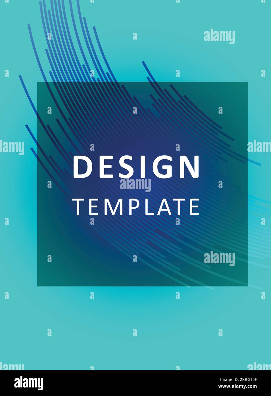 Cover template graphic geometric and glitch elements Stock Vector Image ...