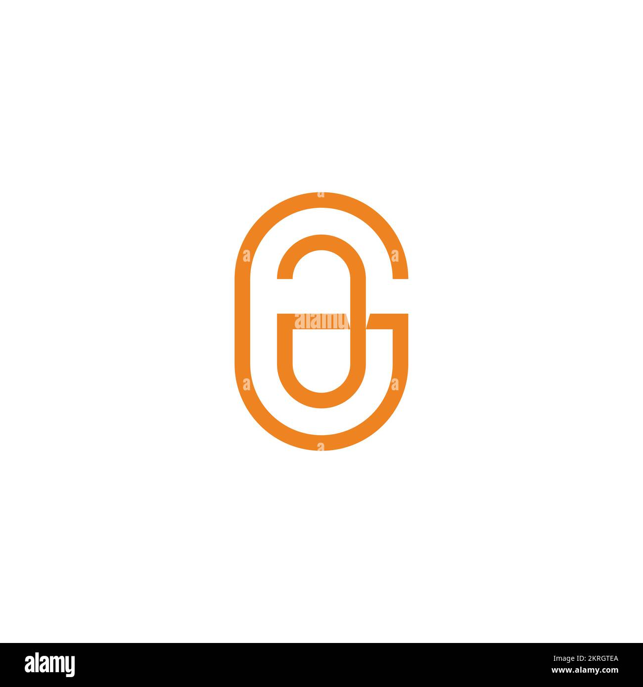 letter ga classic simple line logo vector Stock Vector Image & Art - Alamy