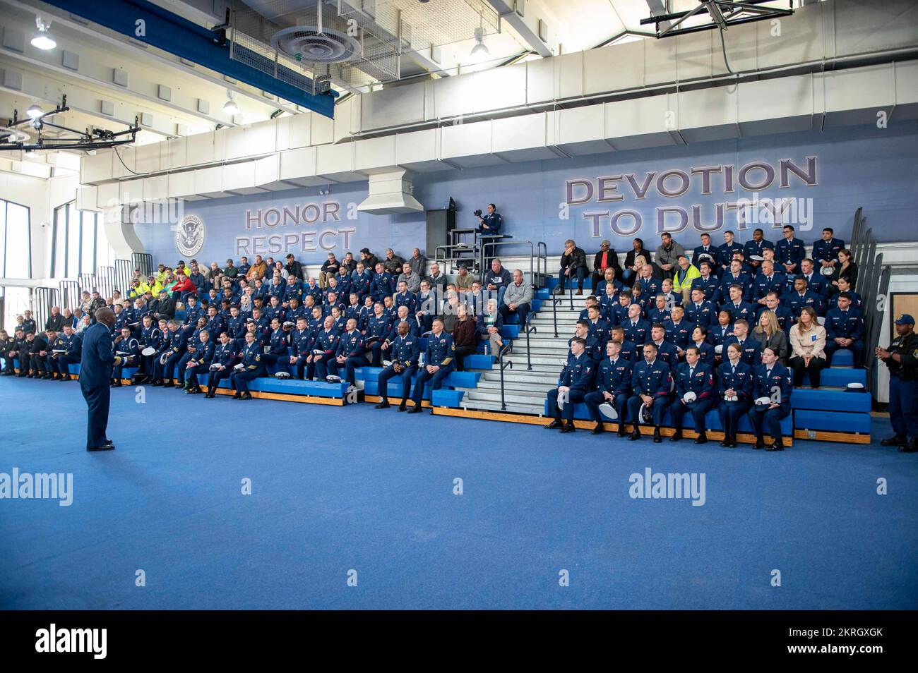 U.S. Coast Guard Training Center Cape May held an all-hands briefing on ...