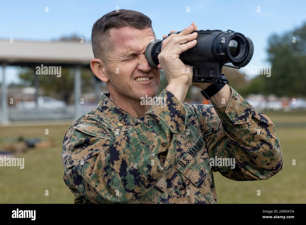 U.S. Marine Corps Maj. Joseph Goll, the executive officer of Combat ...