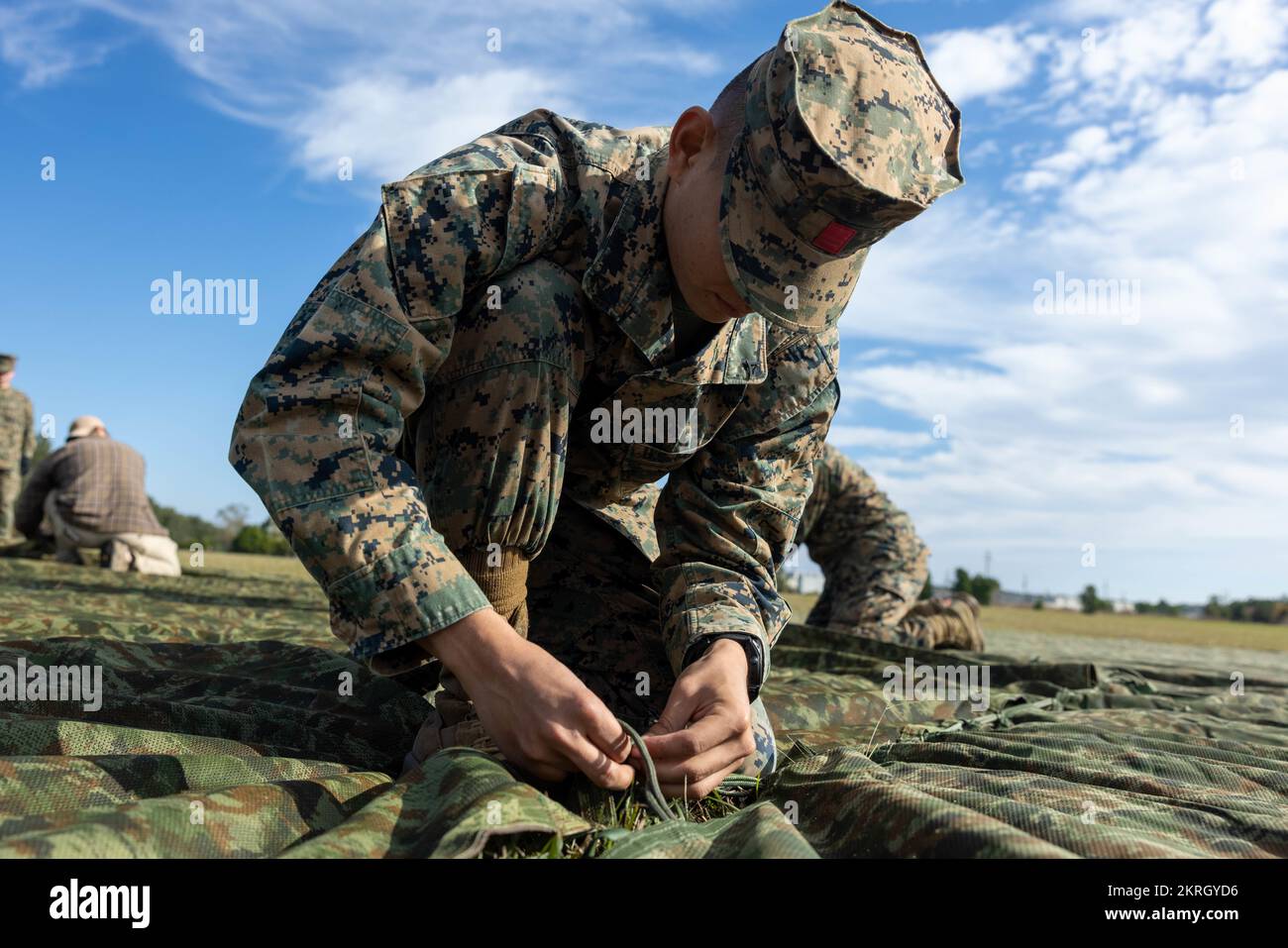 U.S. Marine Corps Lance Cpl. Isaiah Mendiola, a landing support ...
