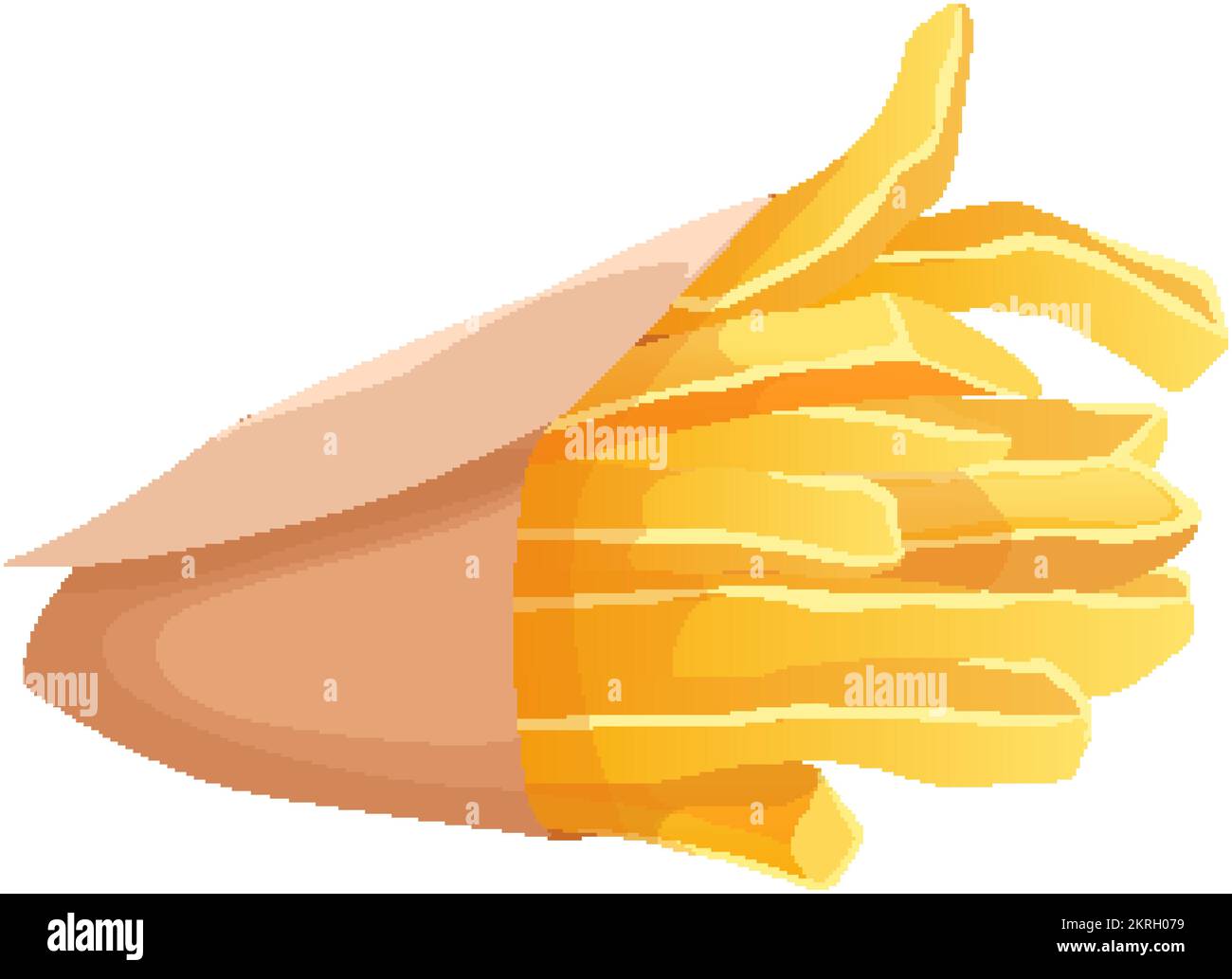 Vintage french fries cartoon Cut Out Stock Images & Pictures - Alamy