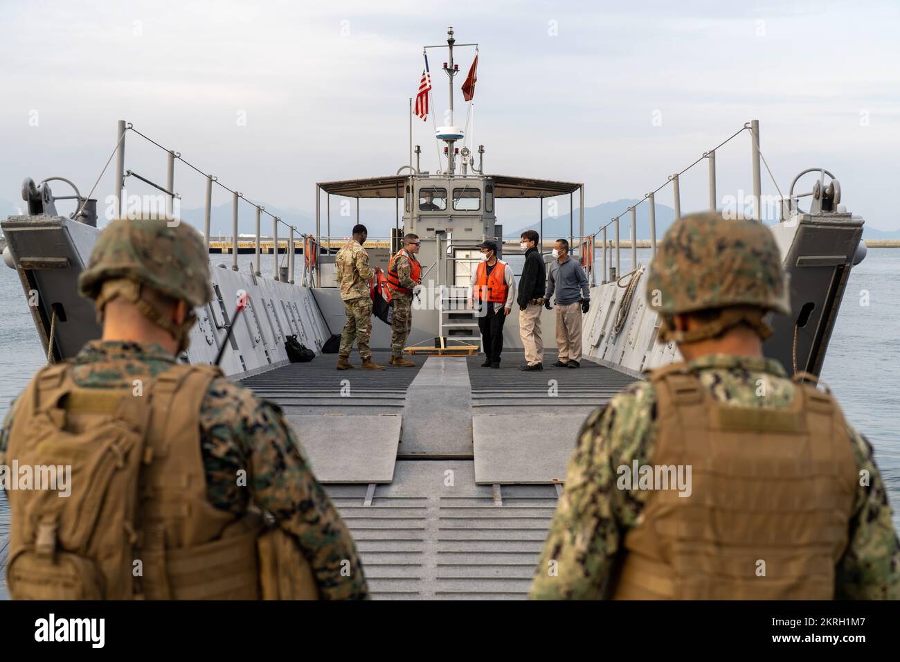 U.S. Navy Chief Petty Officer Juan Vigil, the A landing craft ...