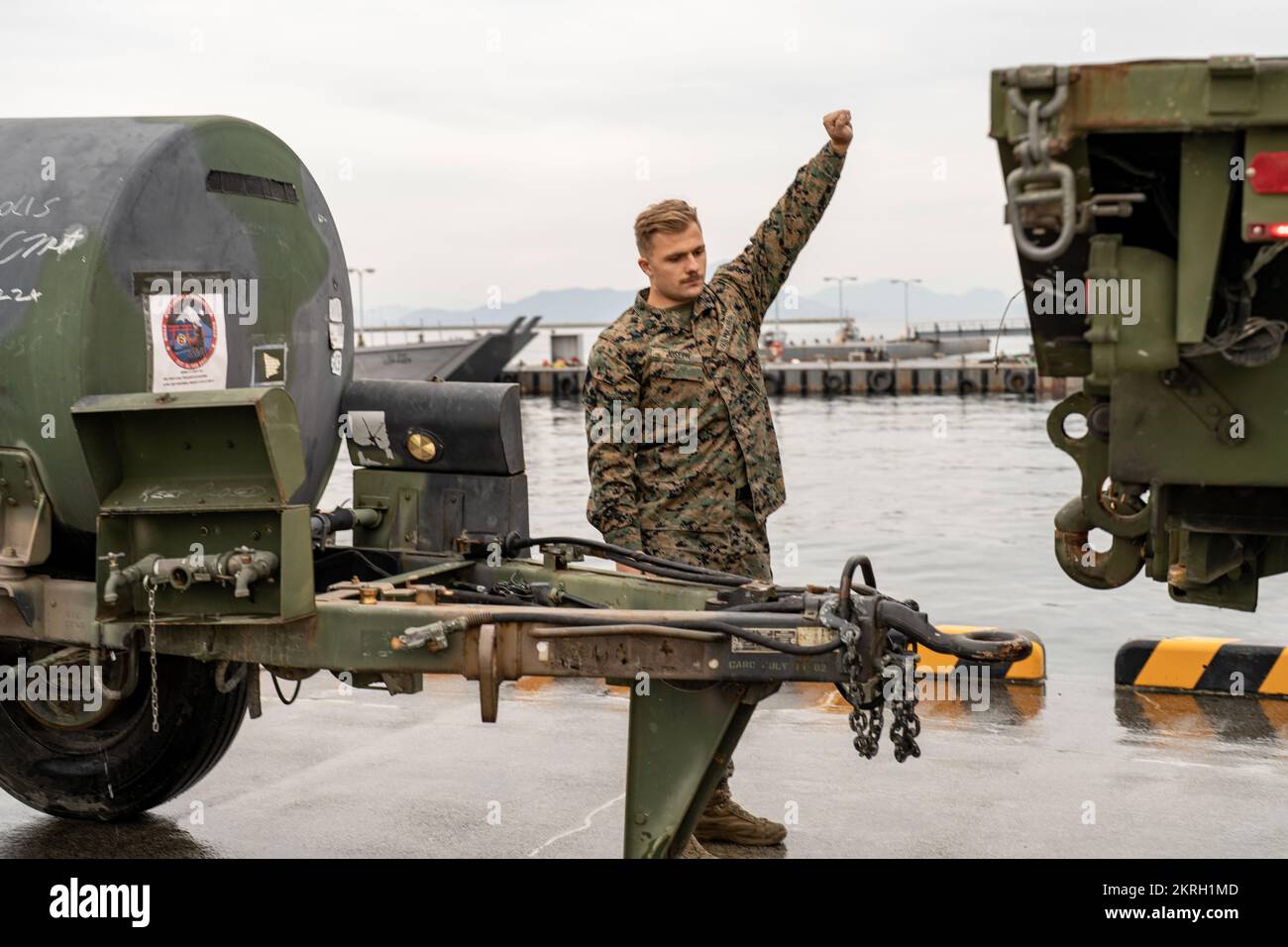 U.S. Navy Chief Petty Officer Juan Vigil, the U.S. Marine Corps Lance ...