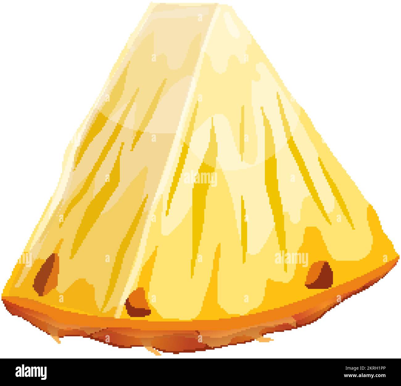 pineapple cut cartoon vector illustration Stock Vector Image & Art - Alamy