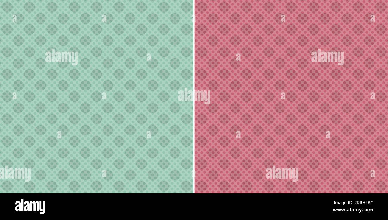 Retro Style Polka Dotted Pattern Background In Green And Red Color ...