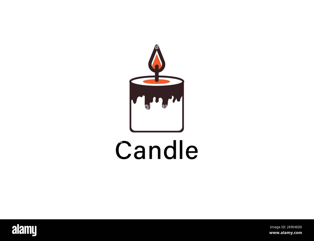 candle vector logo design template and icon Stock Vector Image & Art ...