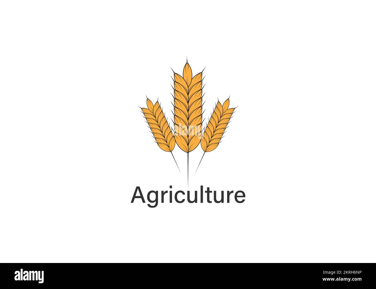 vector logo design for agriculture, agronomy, wheat farm, rural country ...