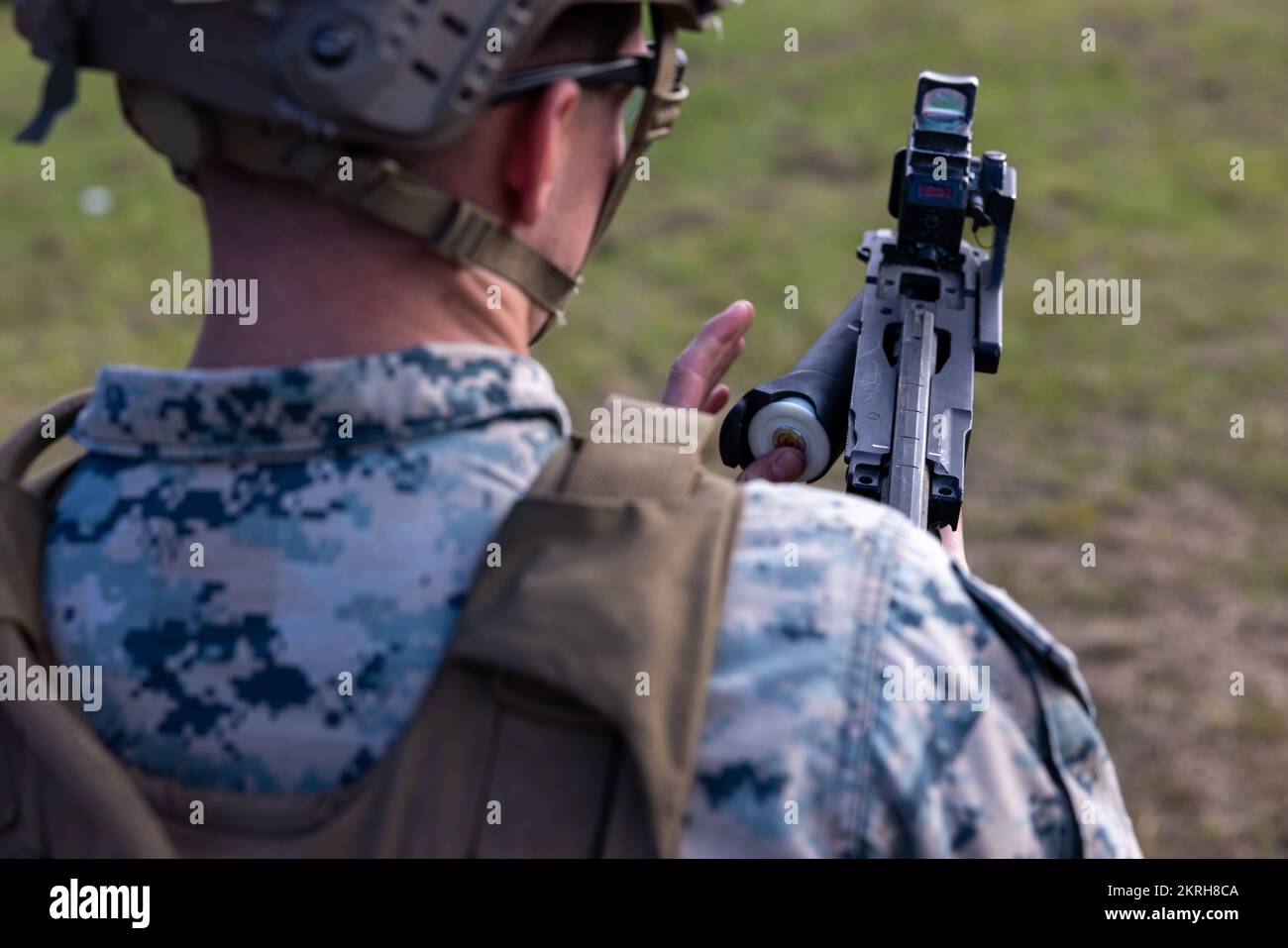 U.S. Marine Corps Lance Cpl. Luke Valladares, a rifleman with Battalion ...