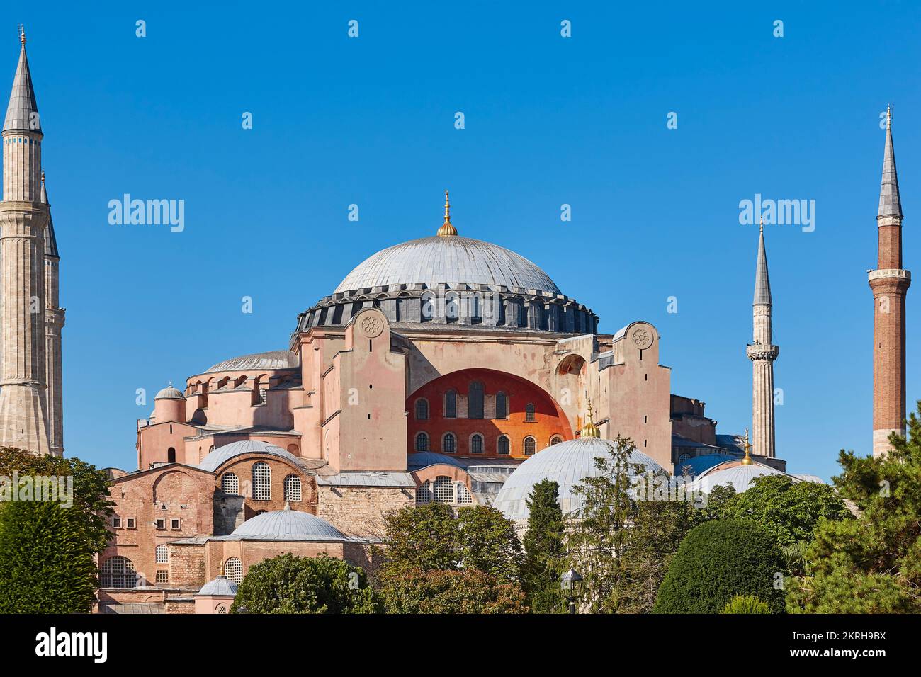 Sofia mosque. Istanbul architecture landmark. Ancient byzantine temple ...