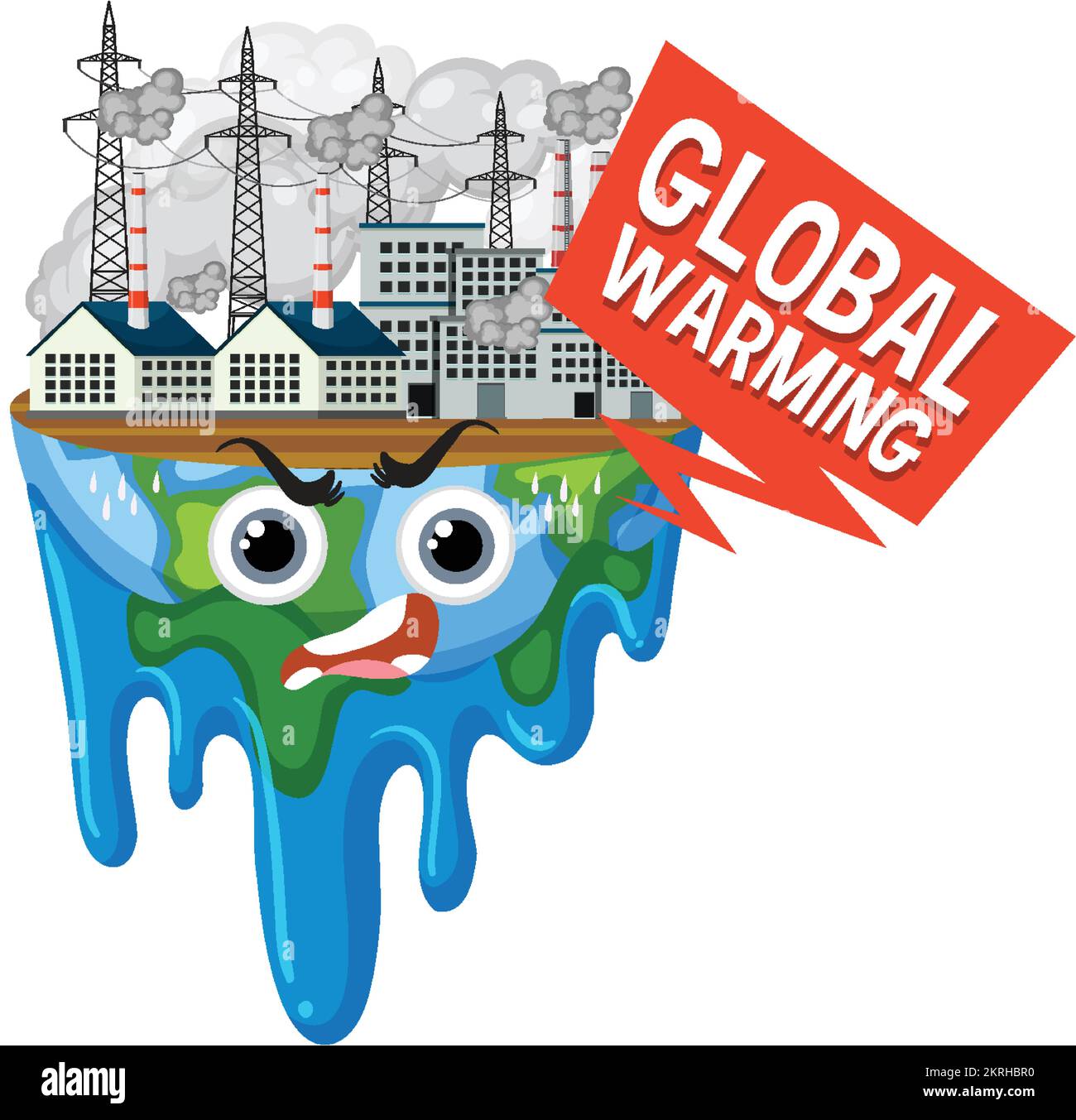 Global warming vector concept illustration Stock Vector Image & Art - Alamy