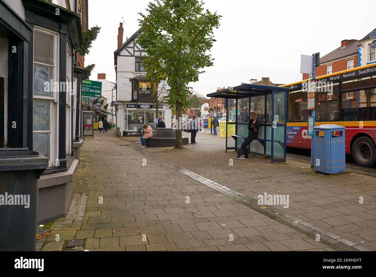 High street scene in Ashby de la Zouch, UK Stock Photo - Alamy