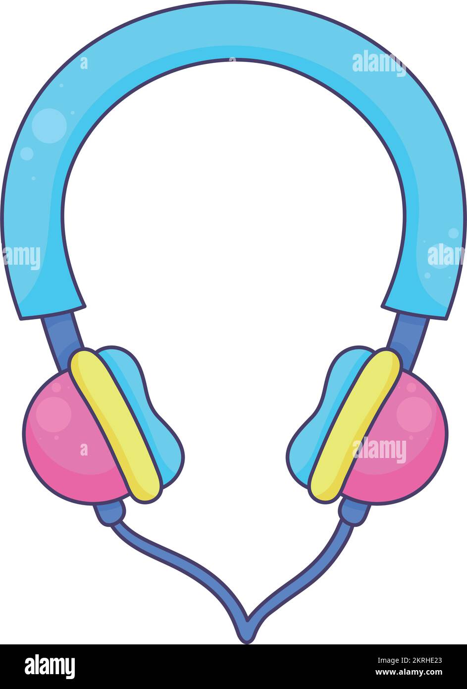 Headphones 90s pop art Stock Vector Images - Alamy