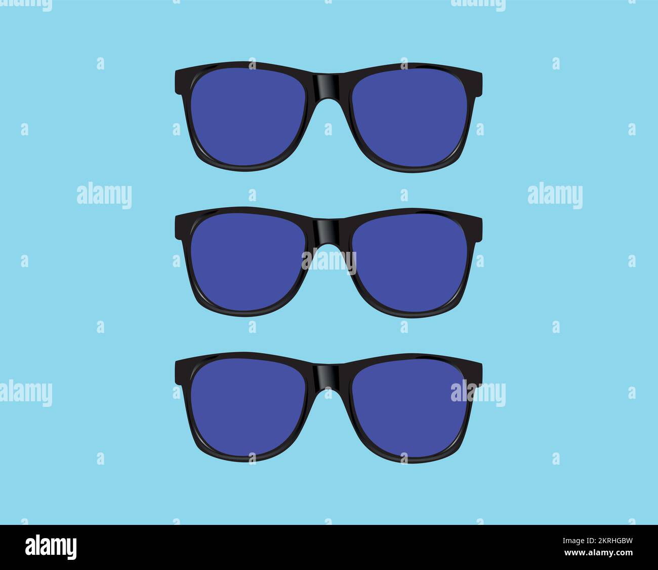 Realistic Vintage Sunglasses Isolated Vector Illustration Stock Vector Image And Art Alamy
