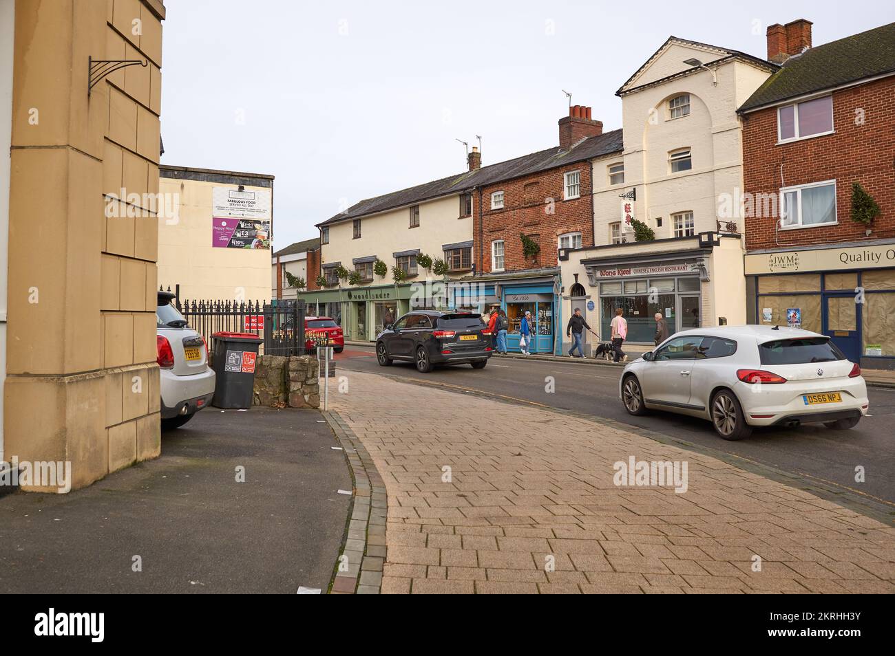 High street scene in Ashby de la Zouch, UK Stock Photo - Alamy