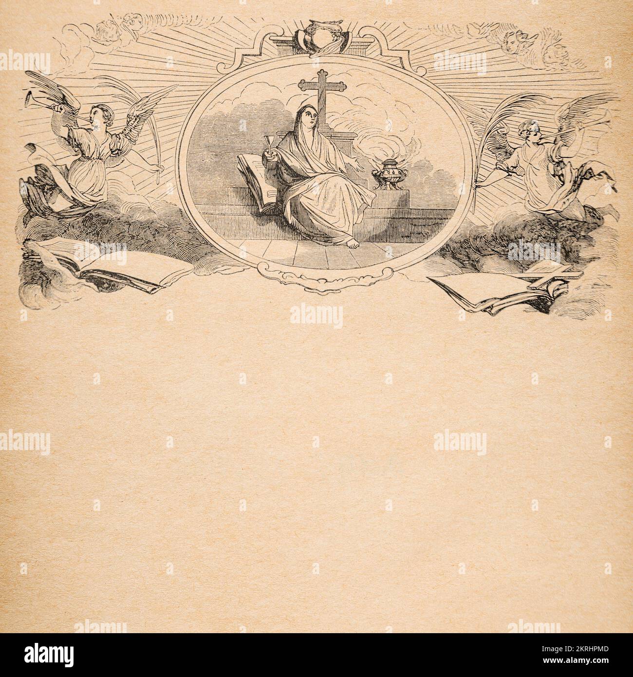 Vintage old paper background. Religion. Faith. Christianity Stock Photo ...