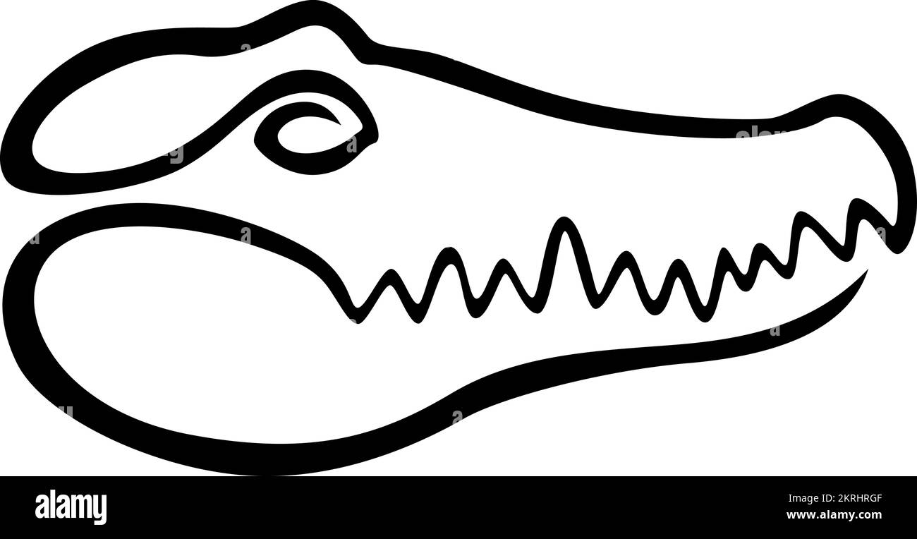 Alligator Head Outline