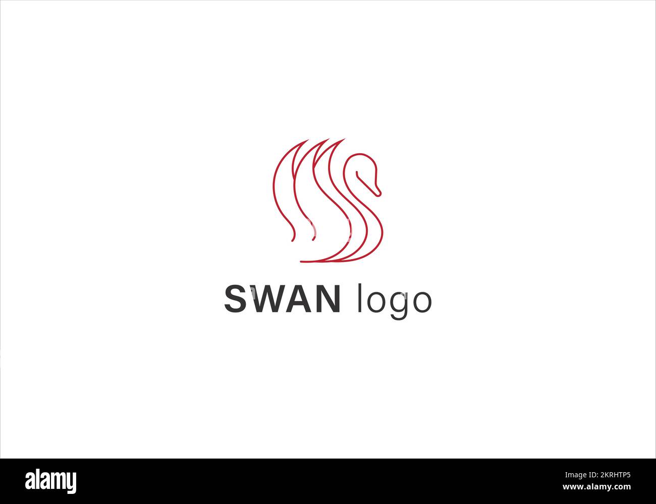 Swan logo design template Stock Vector Image & Art - Alamy