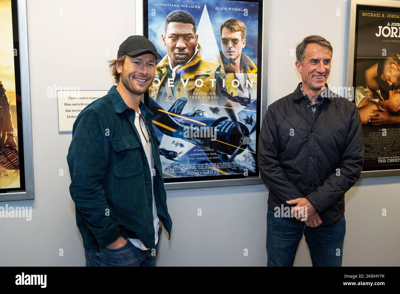 Director J.D. Dillard, Leading Actor Glen Powell, and other select cast ...