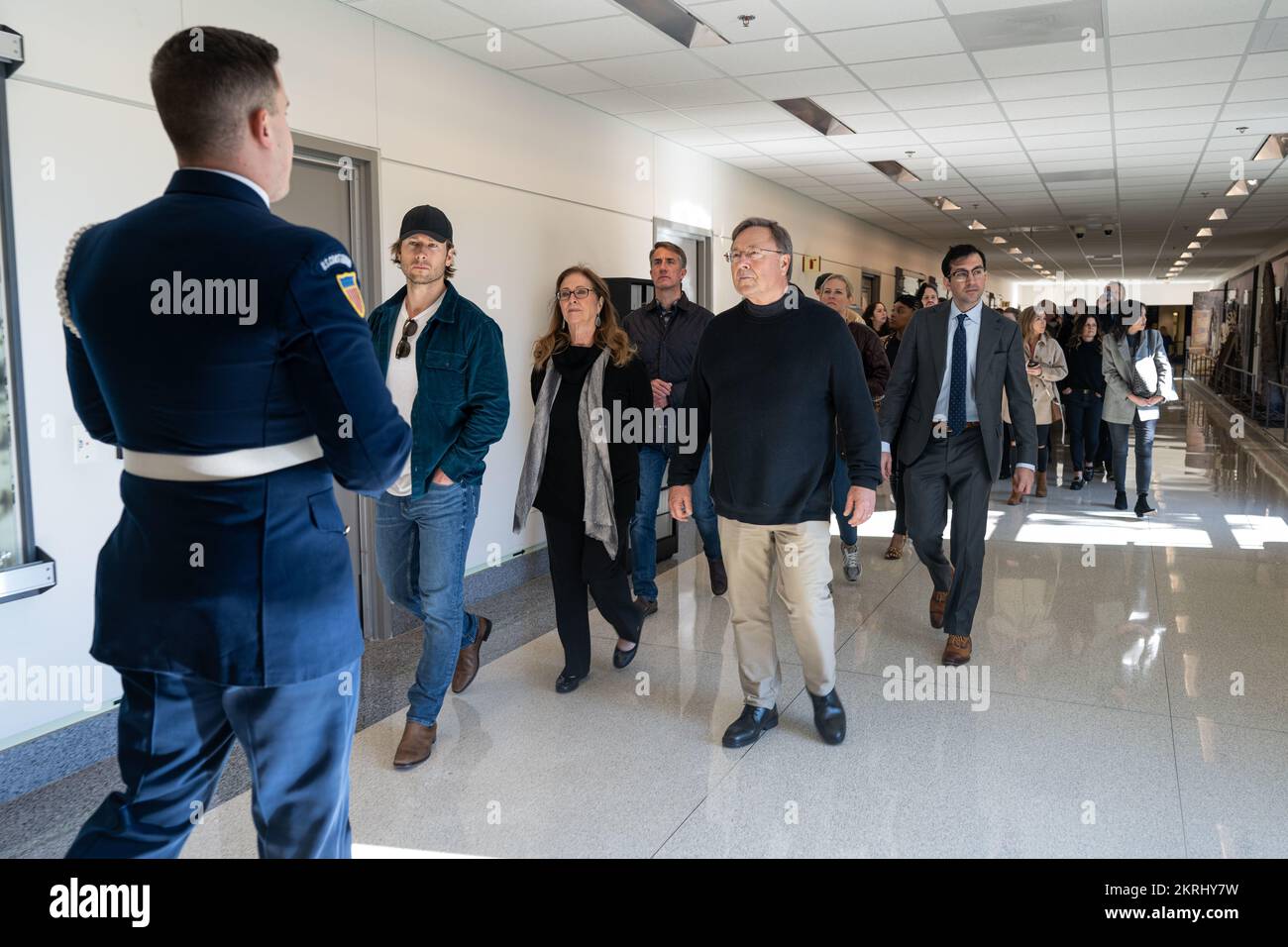 Director J.D. Dillard, Leading Actor Glen Powell, and other select cast ...