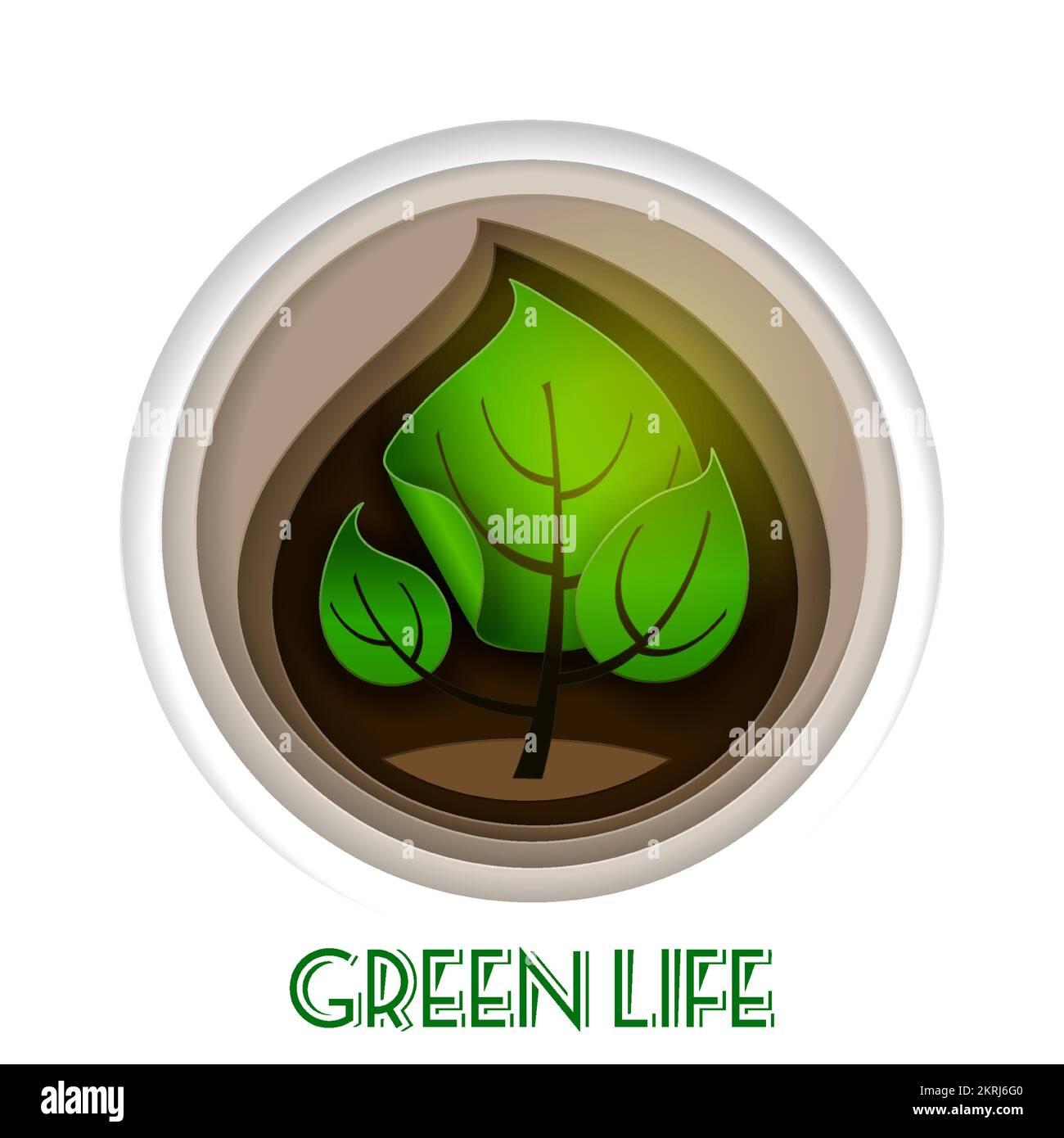 Life leaf Stock Vector Images - Alamy