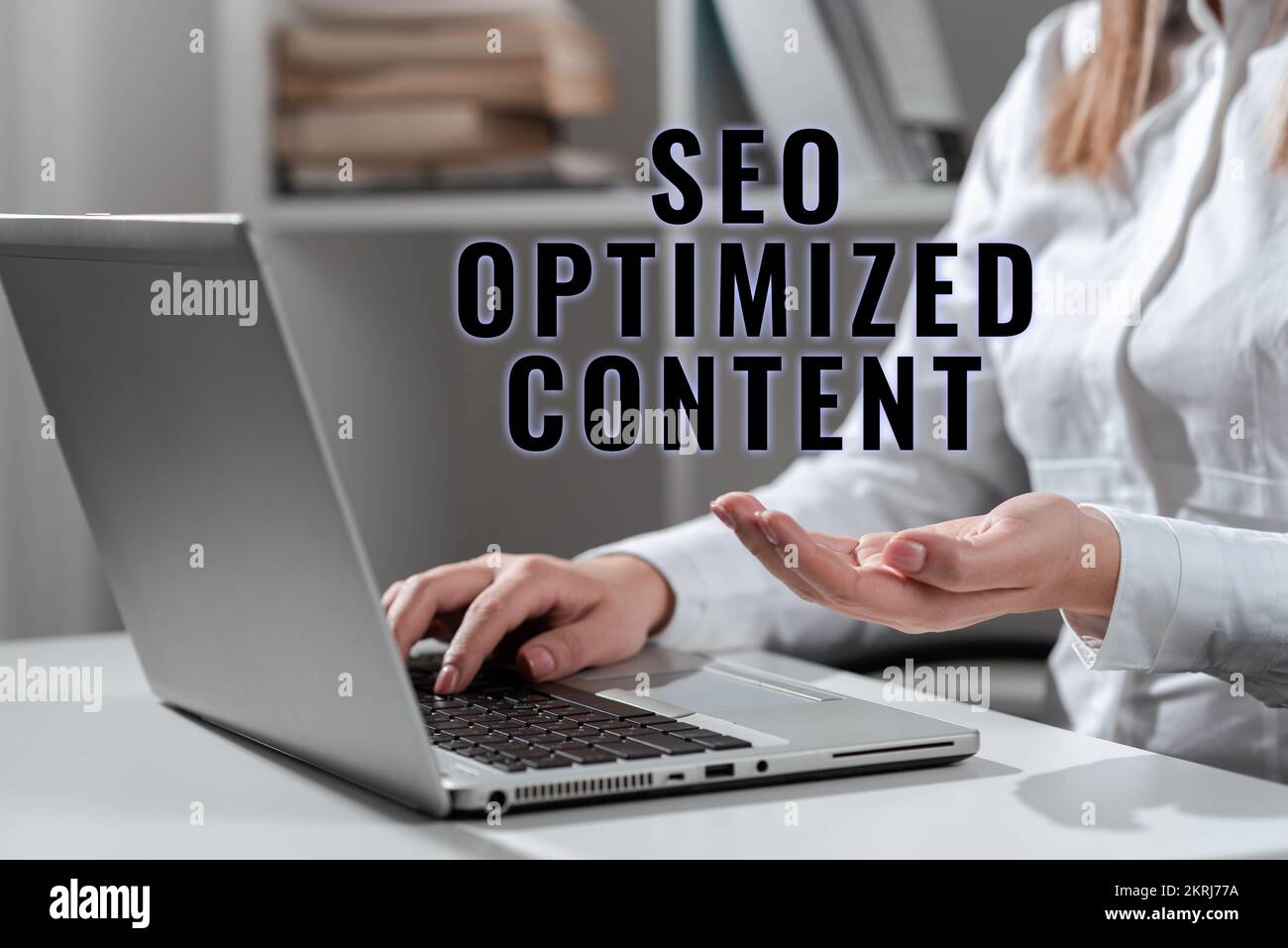 Inspiration showing sign Seo Optimized Content, Internet Concept Making ...
