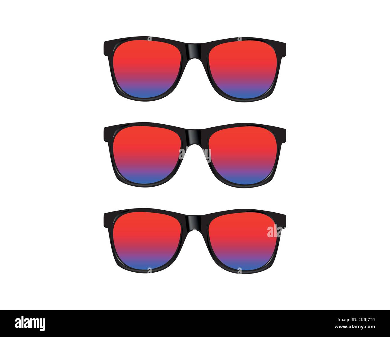 Realistic Vintage Sunglasses Isolated Vector Illustration Stock Vector ...