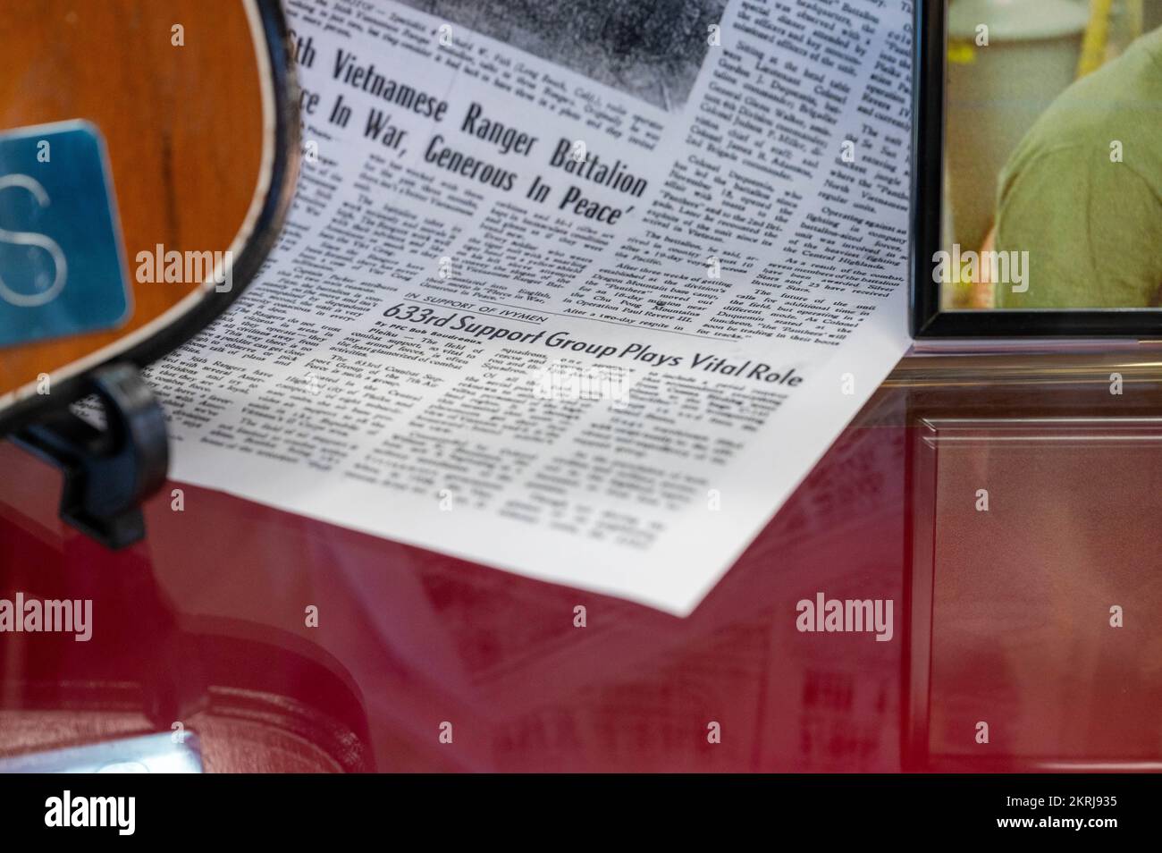 JOINT BASE LANGLEY-EUSTIS, Va. -- A newspaper placed on display in the ...