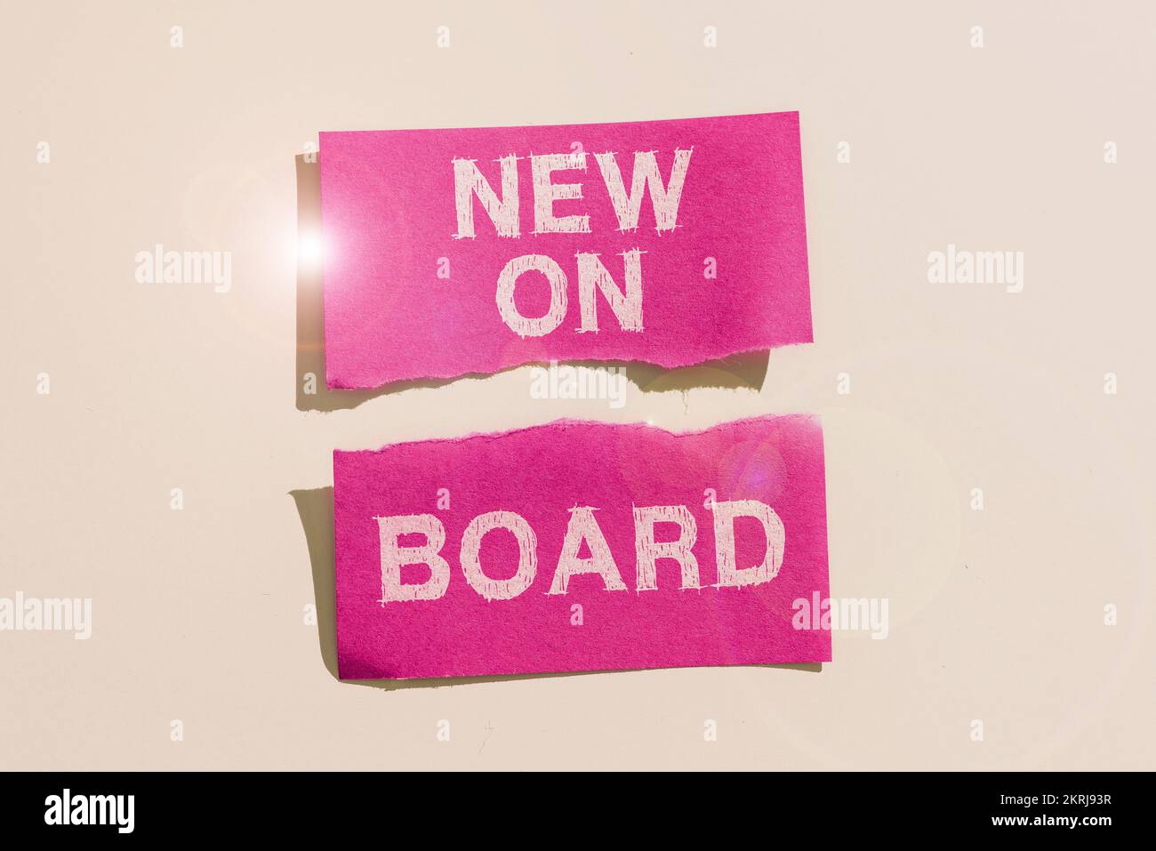 Conceptual display New On Board, Business idea Welcome to the team ...