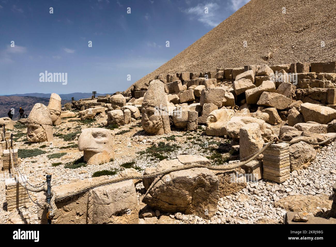 Mount Nemrut, Nemrut Dagi, east terrace, head statues of Gods ...