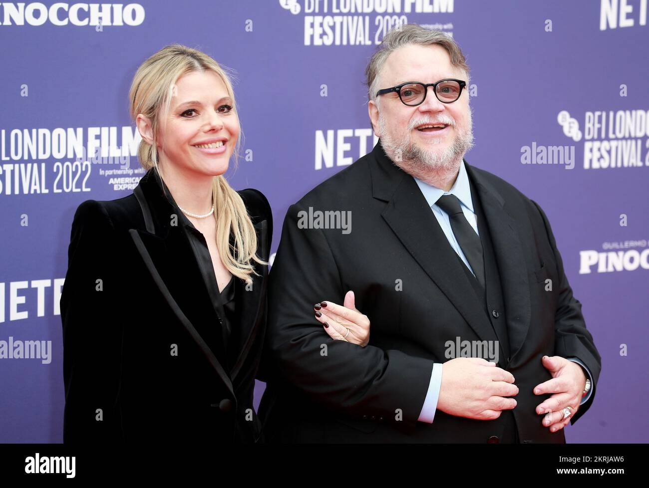 Guillermo del Toro and Kim Morgan attend the world premiere of ...