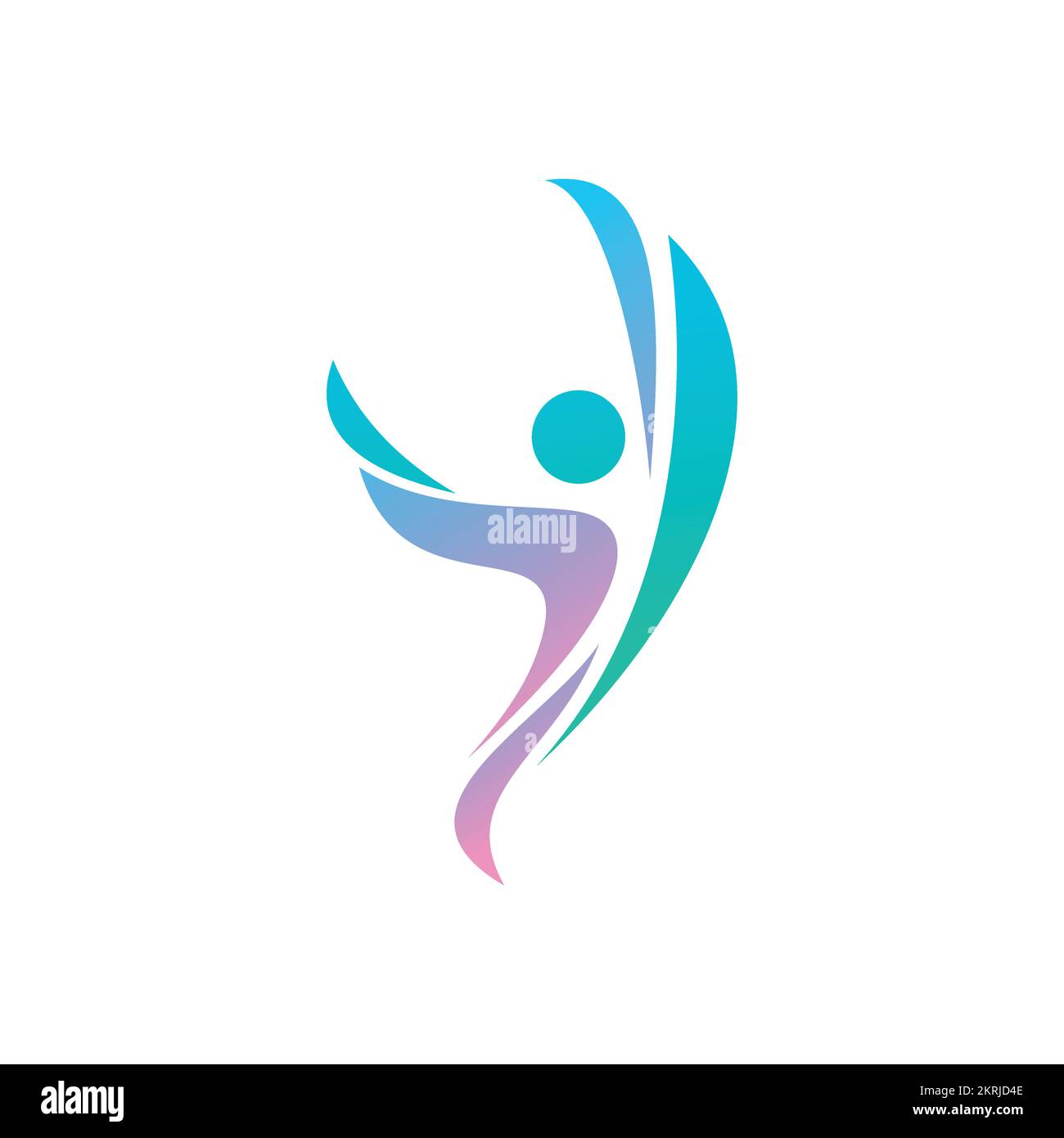 Abstract body silhouette. Caring, wellness logotype Stock Vector Image ...