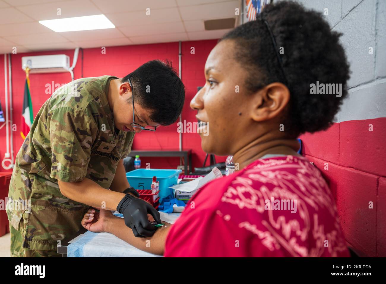 Sgt. Tommy Soudachanh, a medical laboratory technician with 10th Field ...