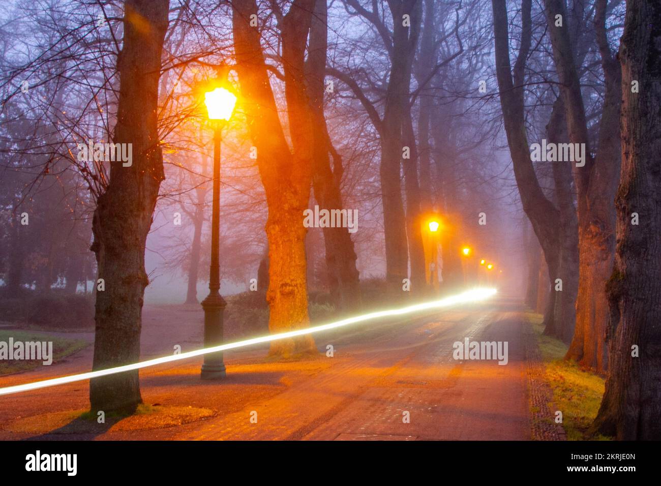 Preston, Lancashire. UK Weather. 29 Nov 2022. Coldest night of the ...
