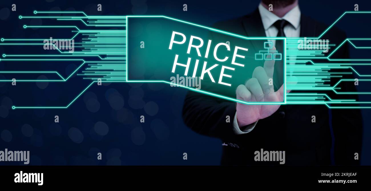 Handwriting text Price Hike, Business idea sum of values that customer ...
