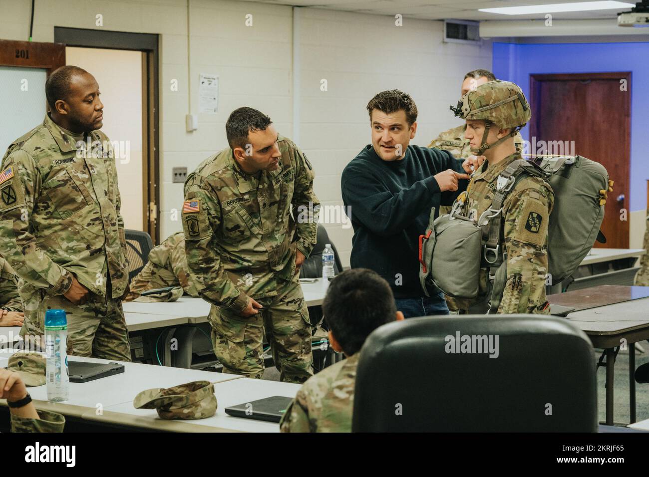 Senior Parachutist Maj. James Ryan, assigned to 324th Expeditionary ...