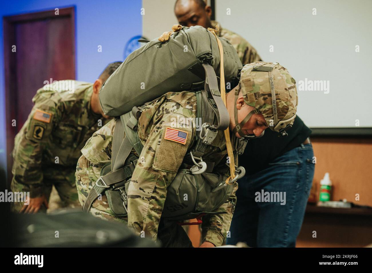 Pfc. Caleb Watson, assigned to the 982nd Signal Company Combat Camera ...