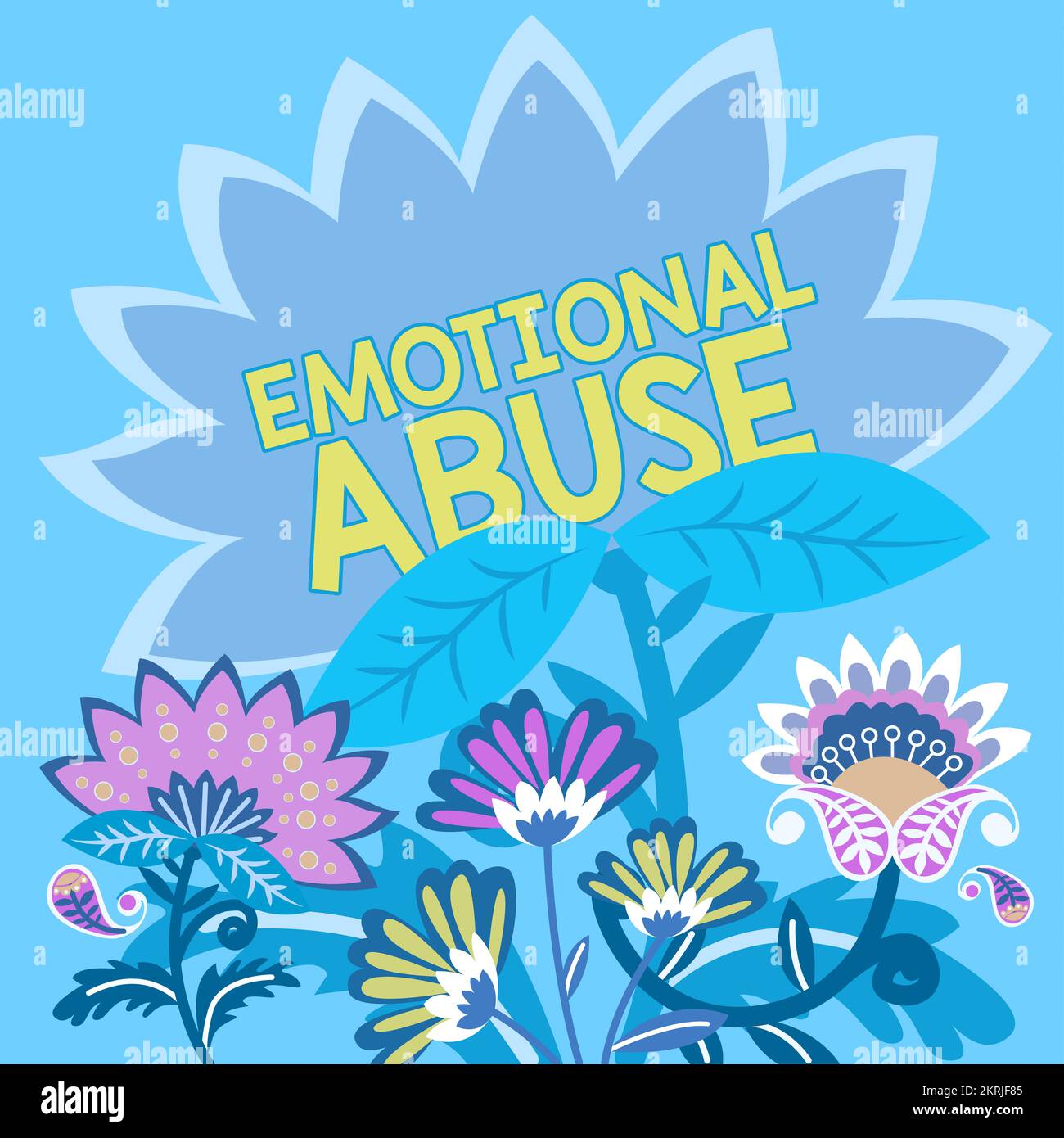 Handwriting text Emotional Abuse, Word for person subjecting or ...