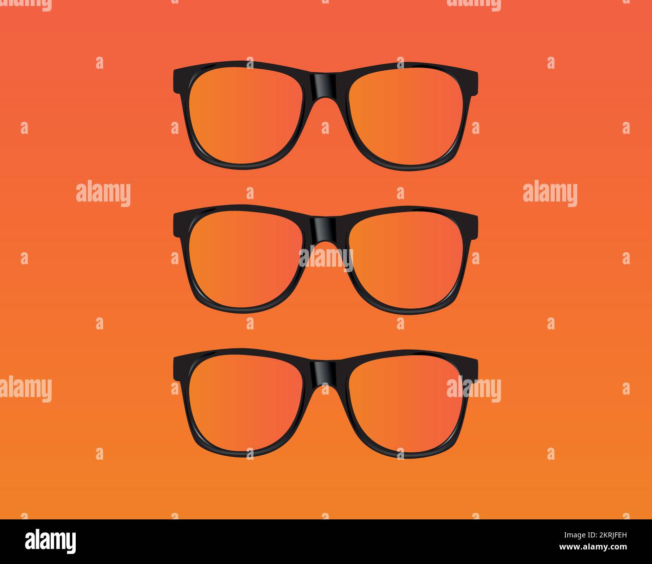 Realistic Vintage Sunglasses Isolated Vector Illustration Stock Vector Image And Art Alamy