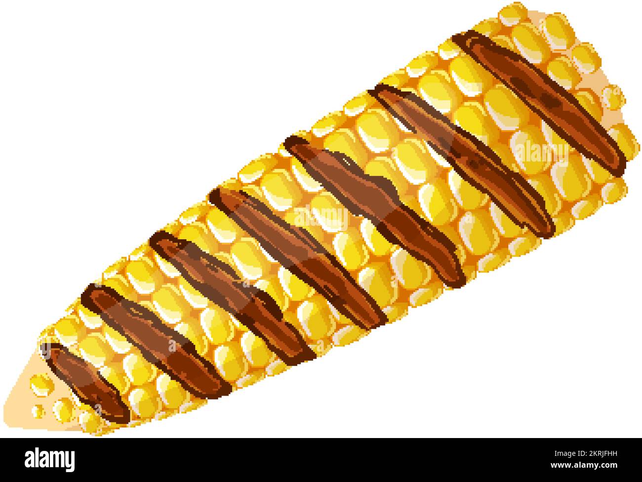 corn grilled cartoon vector illustration Stock Vector Image & Art - Alamy