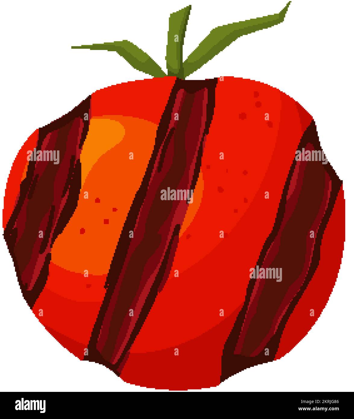 Herb baked cheese Stock Vector Images - Alamy