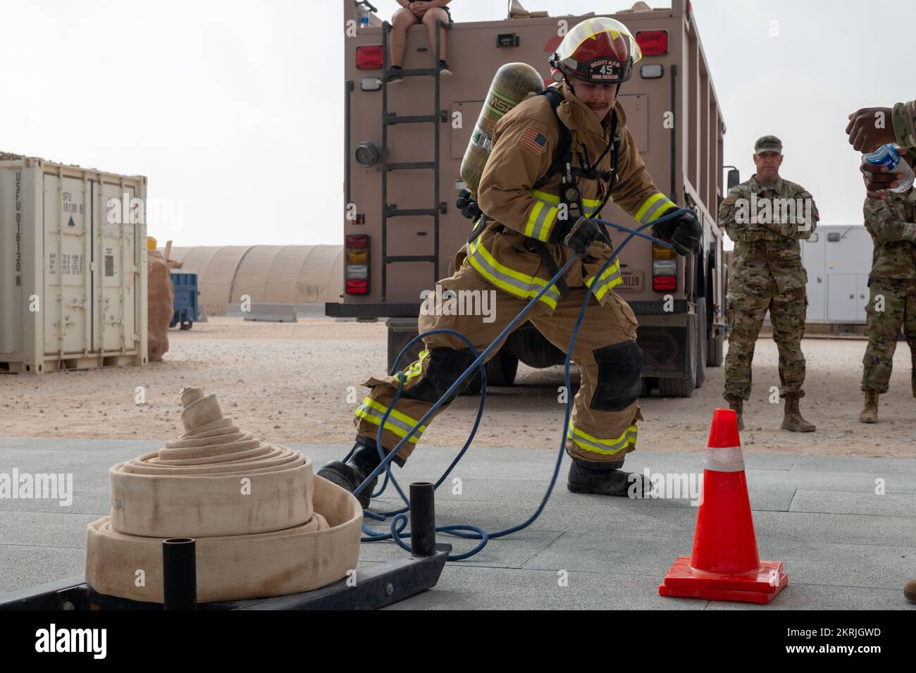 U.S. Air Force Staff Sgt. Noah Dunlap, with the 378th Expeditionary ...