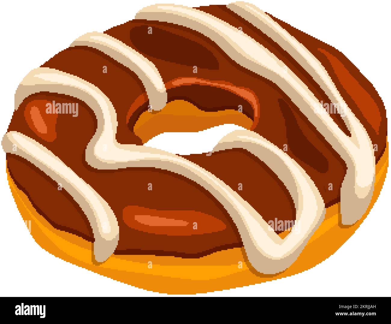 donut fast food cartoon vector illustration Stock Vector Image & Art ...