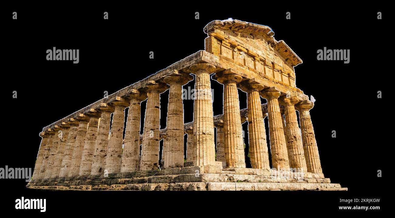 Greek temple in Paestum Italy. PNG image transparent background Stock ...